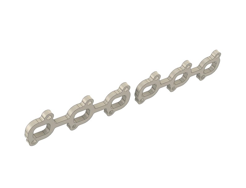 BMW M30 Exhaust Manifold Flange DXF File: Laser/plasma Cut CNC - Etsy ...