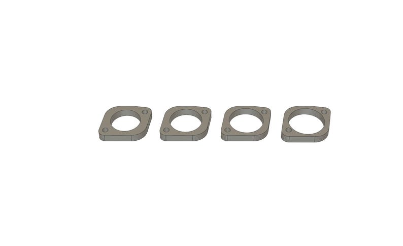 Ford SBF Trick Flow Header Flange 4-in-1 Round Port DXF (digital ...