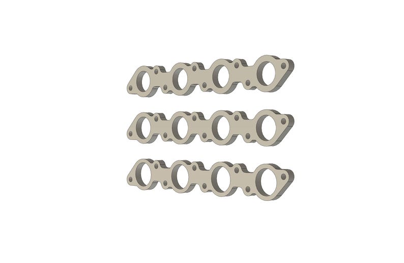 Ford 7.3L Exhaust Header Flange DXF | CNC Cut File Bundle - Etsy