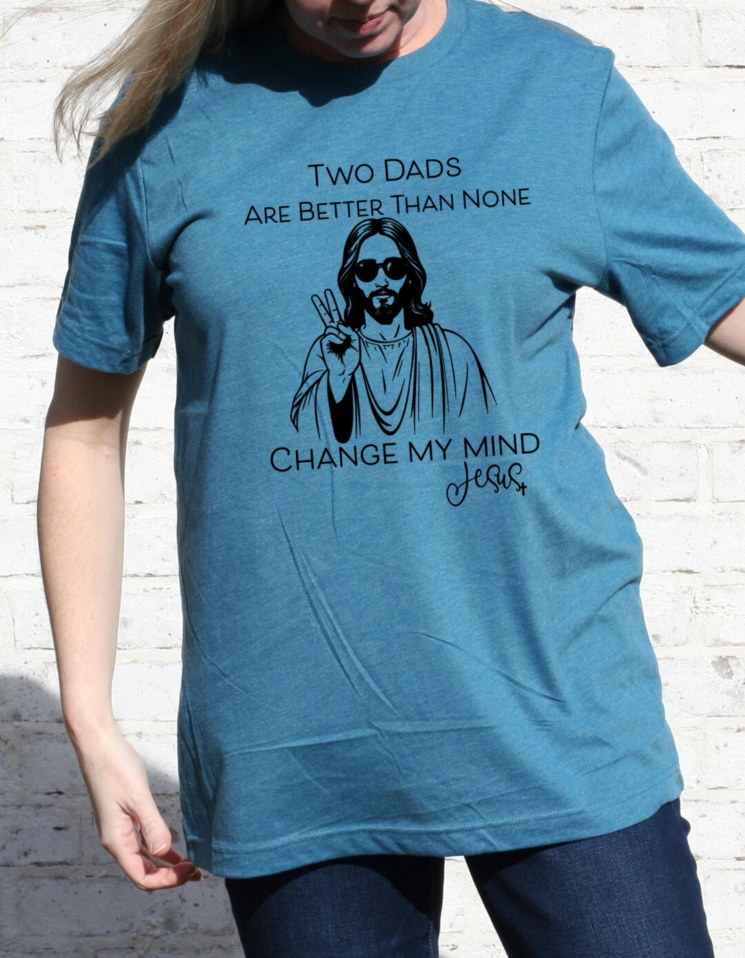 Peace Sign Jesus Funny Inclusive Supportive T-shirt - Etsy