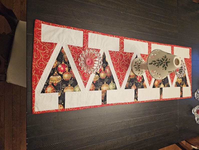 Quilted Christmas Tree Table Runner - Etsy