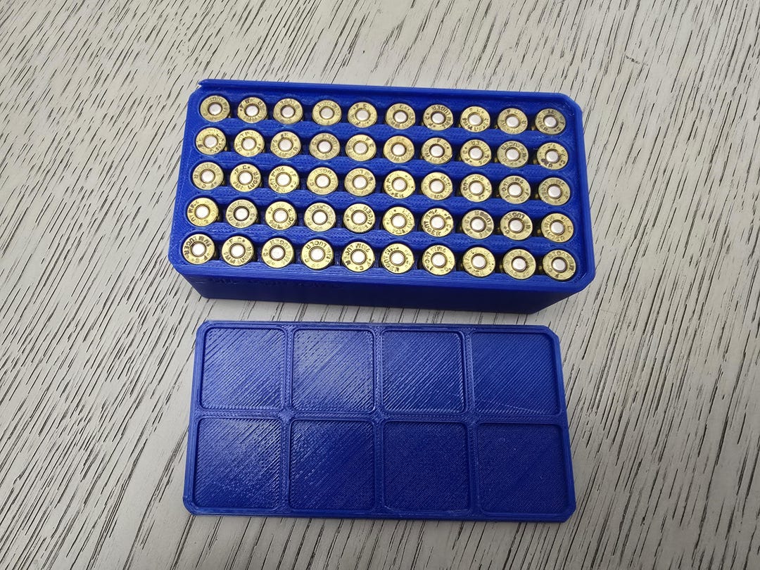 Stackable 3D Printed Ammo Box 50 Round - Etsy