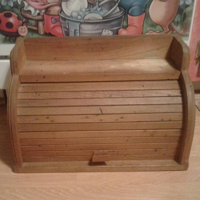 Wood Bread Box - Etsy