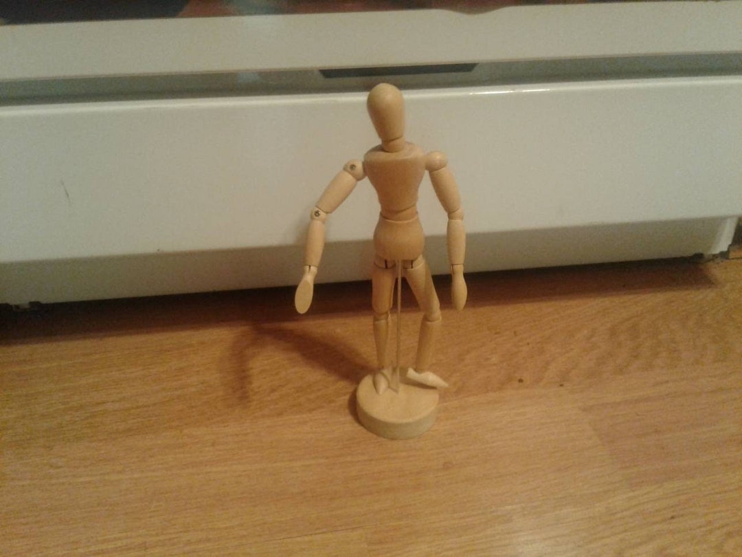 8 1/2 Bendable Poseable Wood Artist Model Doll / Articulated Wood Doll ...