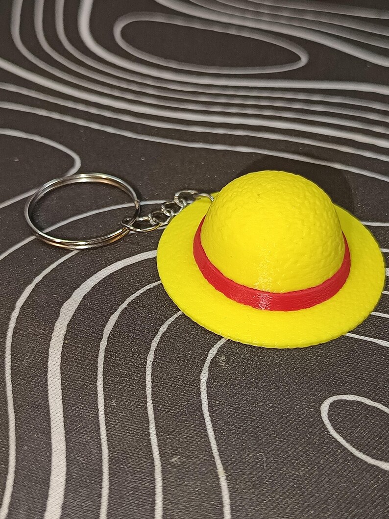 Luffy Hat Keychain From One Piece - Etsy