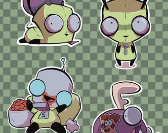 Invader Zim Sticker Bundle - Etsy