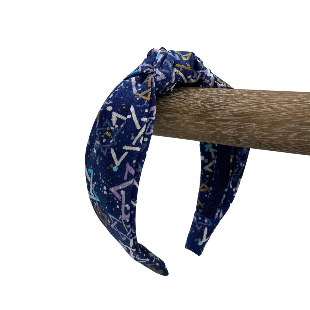 Hanukkah Headband - Jewish Headband - Star of David Top Knot | Women or ...