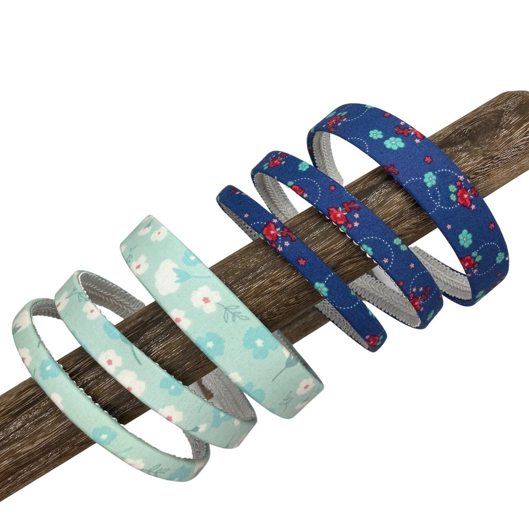 Blue Floral Headbands | Light Blue or Denim Blue Hair Bands | Women or ...