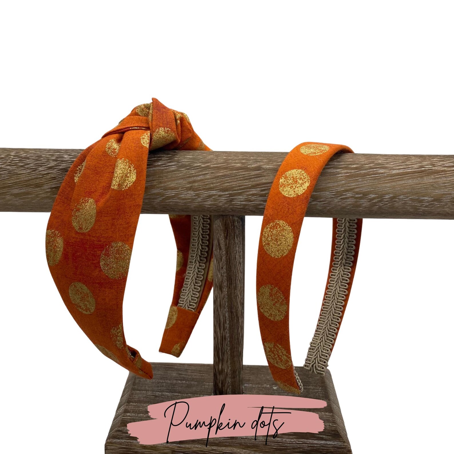 Fall Top Knot and 1 Inch Headbands - Autumn Colors | Pumpkin, Charcoal ...