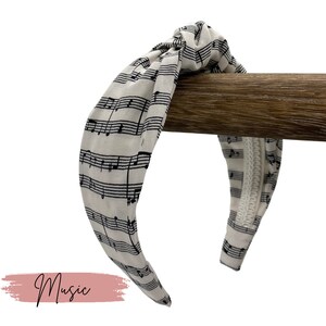 Black & White Headbands, Top Knots | Floral or Music Headbands | Women ...