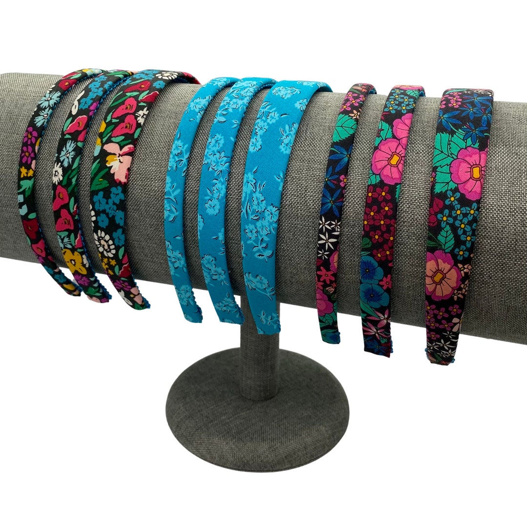 Bold Floral Headbands Made From Colorful Fabrics | Skinny, Thin & 1 ...
