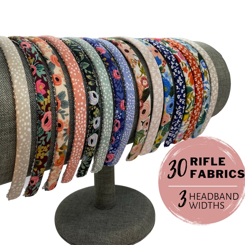 Floral Skinny Headbands - Etsy