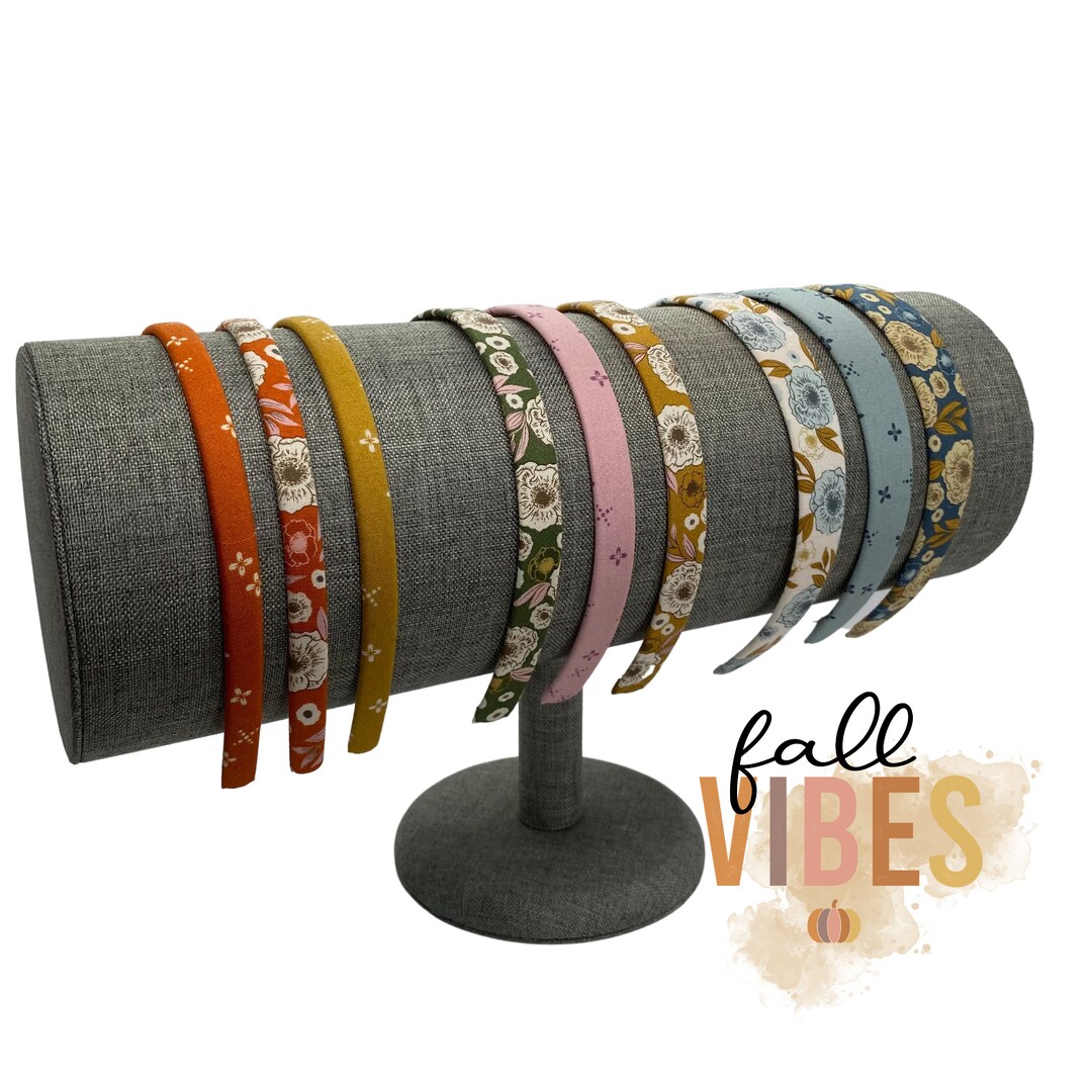 Fall Headbands | Pumpkin, Mustard, Mauve Floral Headbands | Skinny ...
