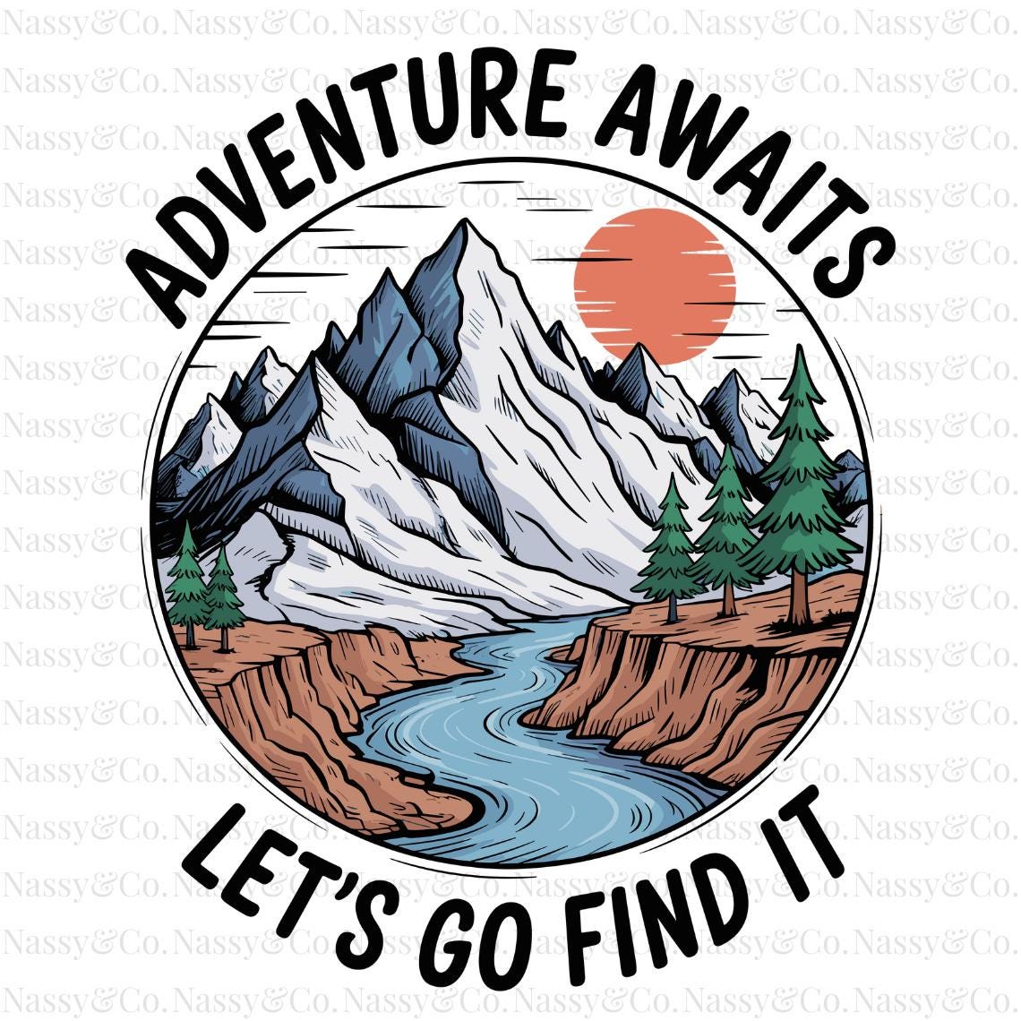 Adventure Awaits Let's Go Find It, Camper Mountain Hiking, Trendy ...