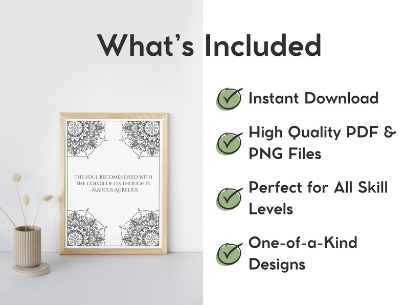 Coloring Pages 10 Hand-drawn Mandalas Printable & Digital Mindfulness ...