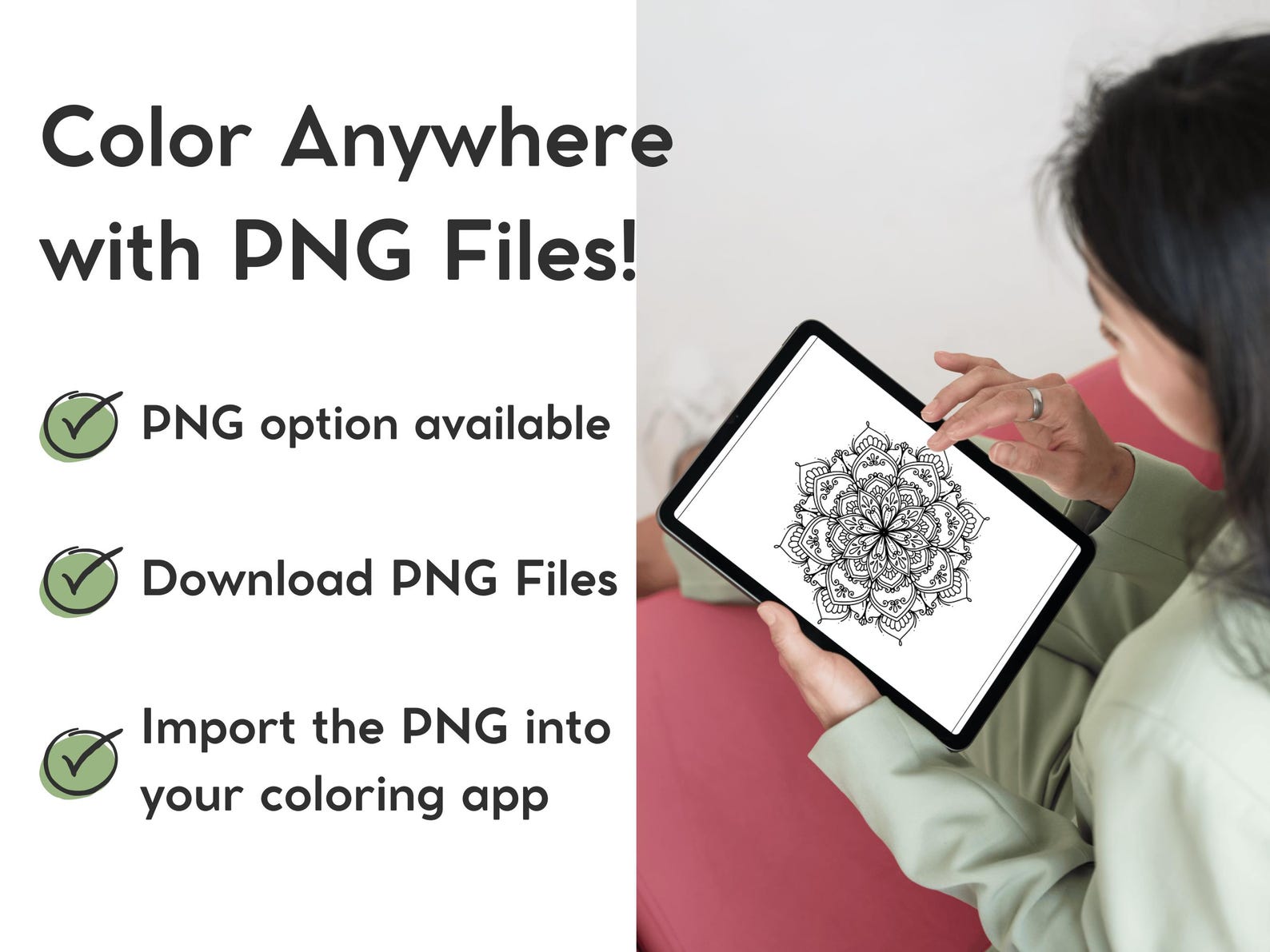 Coloring Pages 10 Hand-drawn Mandalas Printable & Digital Mindfulness ...
