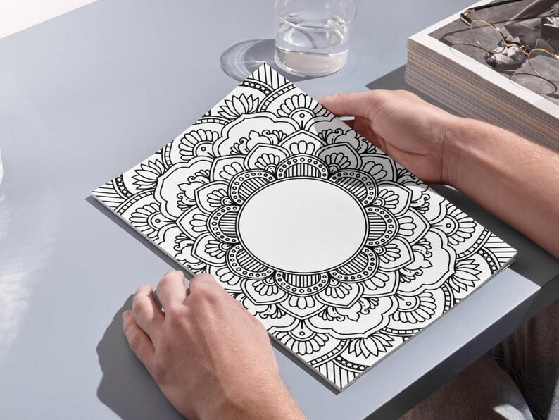 Mandala Coloring Pages Bundle 50 Hand-drawn Mandalas Printable ...