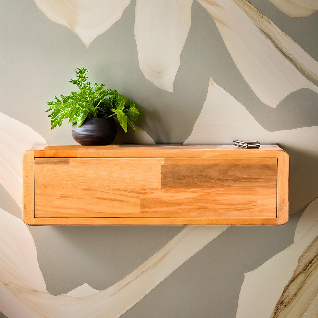 Wooden Cable Management Box & Storage Shelf – Wall-mounted Cord ...