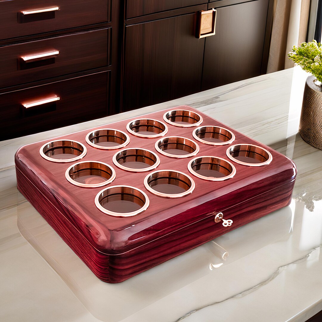 Buy Saleberate Premium Acacia Wood Watch Box Organizer Luxury Timepiece ...