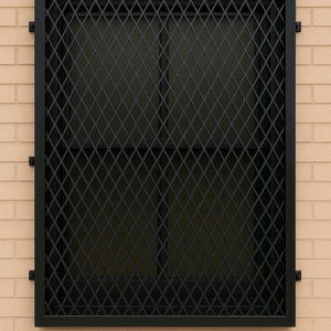 Steel Security Window Guard – Expanded Metal Grille, Powder Coated ...