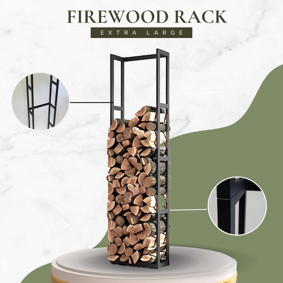 Heavy Duty Steel Rack Modern Steel Firewood Rack Steel Firewood Holder ...