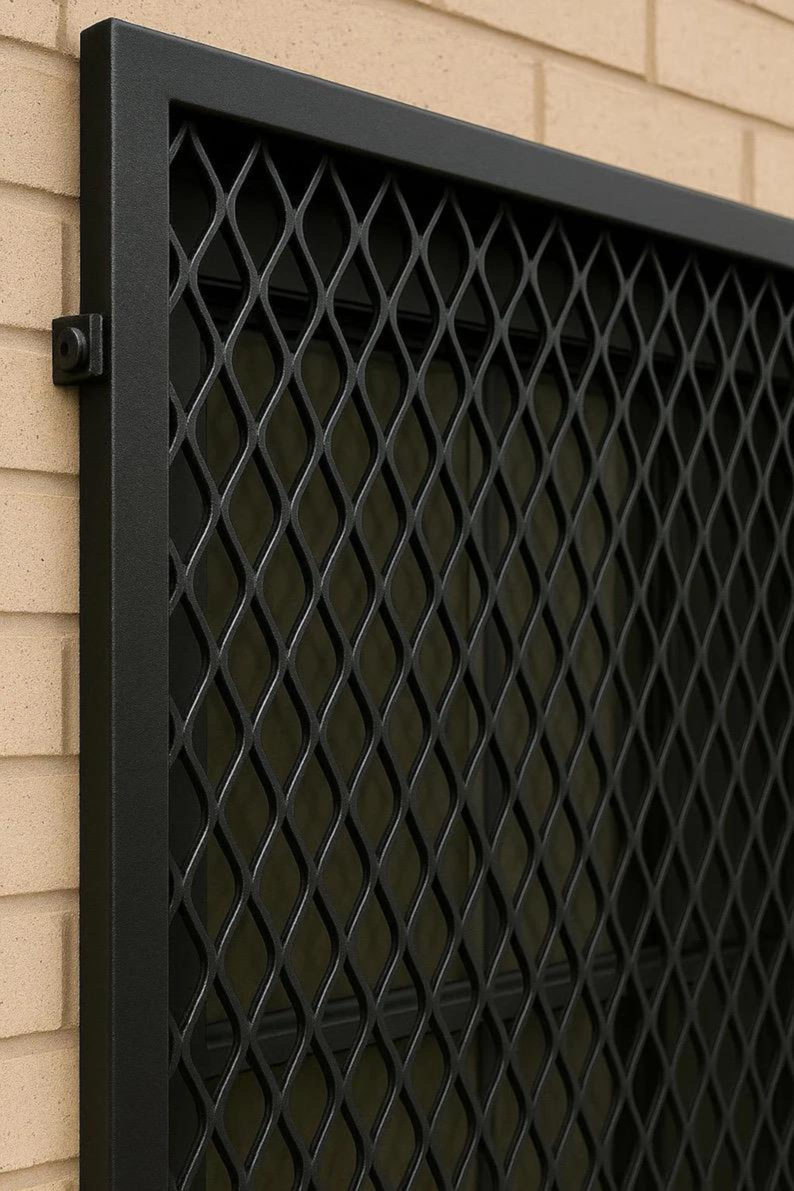 Steel Security Window Guard – Expanded Metal Grille, Powder Coated ...
