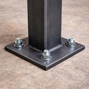 Custom 4x4 Steel Column | Welded Steel Post | Structural Support | Cap ...