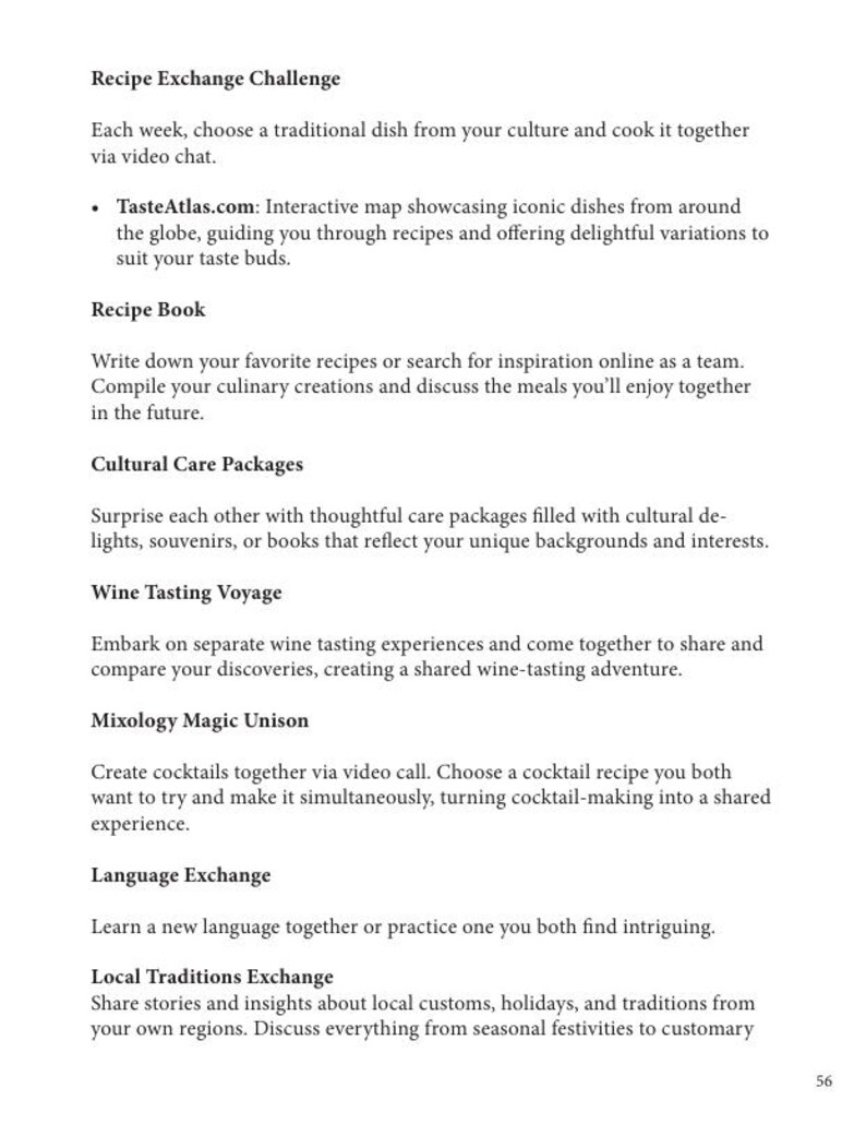 Long Distance Relationship Activities, Relationship Activities for ...