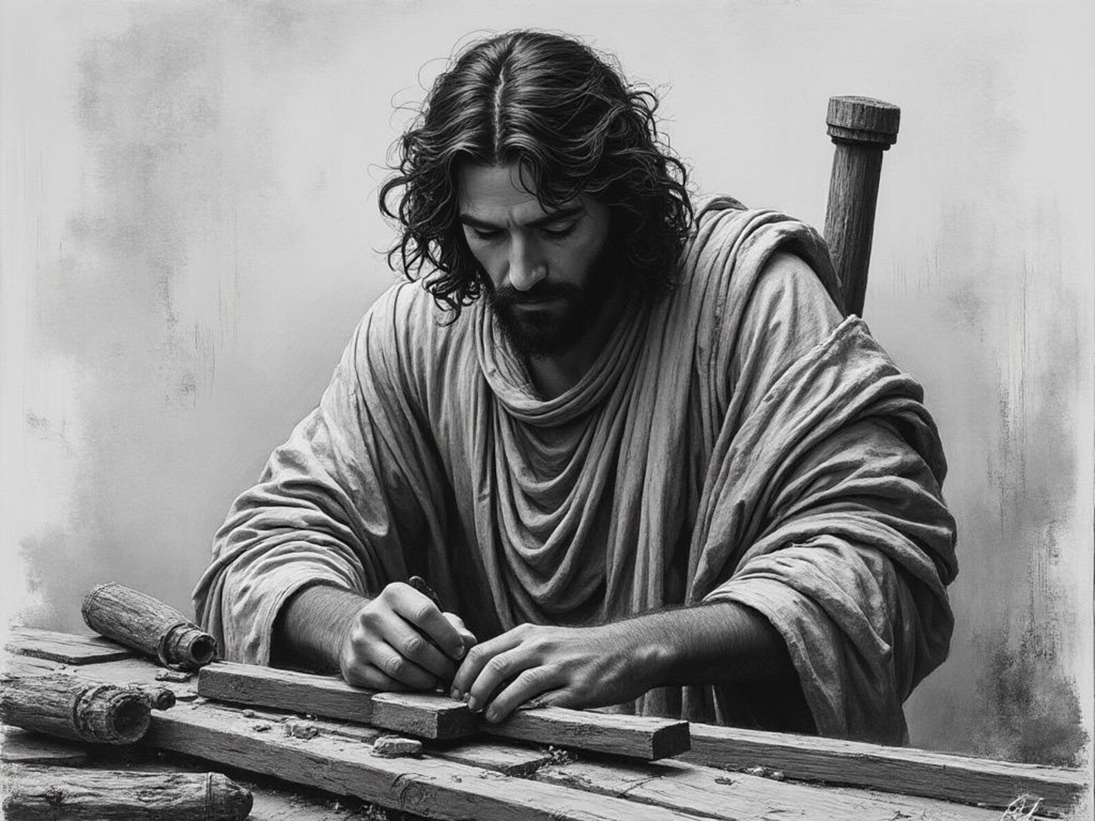 Modern Jesus Wall Print Portrait, Sunday School Décor, Christian ...
