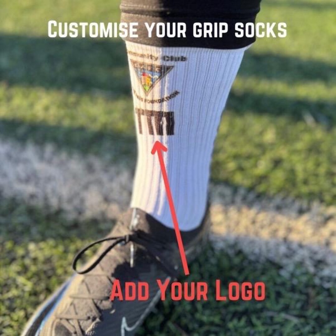 Custom Grip Socks – 20 PACK Discount – Personalised Design, Logo or ...