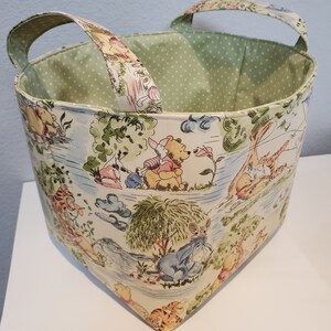 Large Fabric Organizer Basket Container 10 X 10 X 10 Winnie the Pooh ...