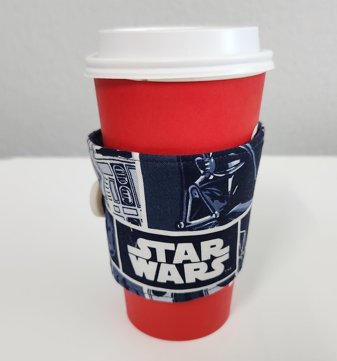 Hot or Iced Fabric Coffee Cozy / Cup Cuff / Coffee Sleeve - Star Wars ...