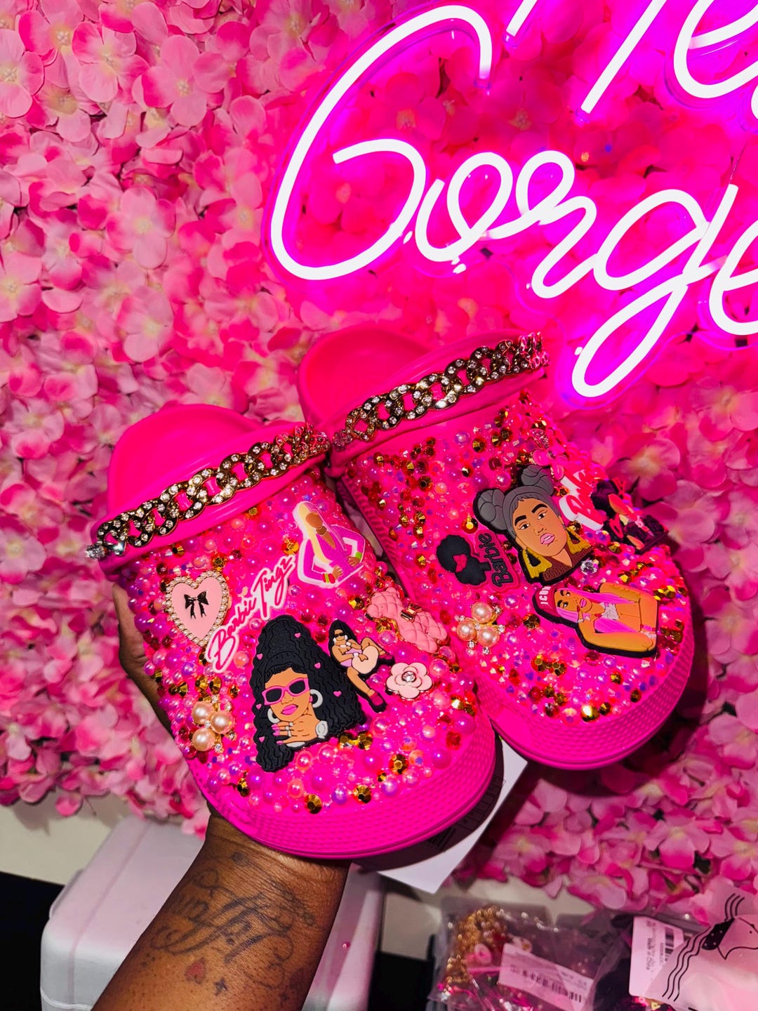 Custom Nicki Minaj Charm Crocs - Etsy