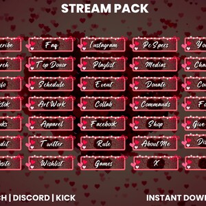 Valentines Twitch Stream Pack| Love | Cupid |stream Pack | Animated ...