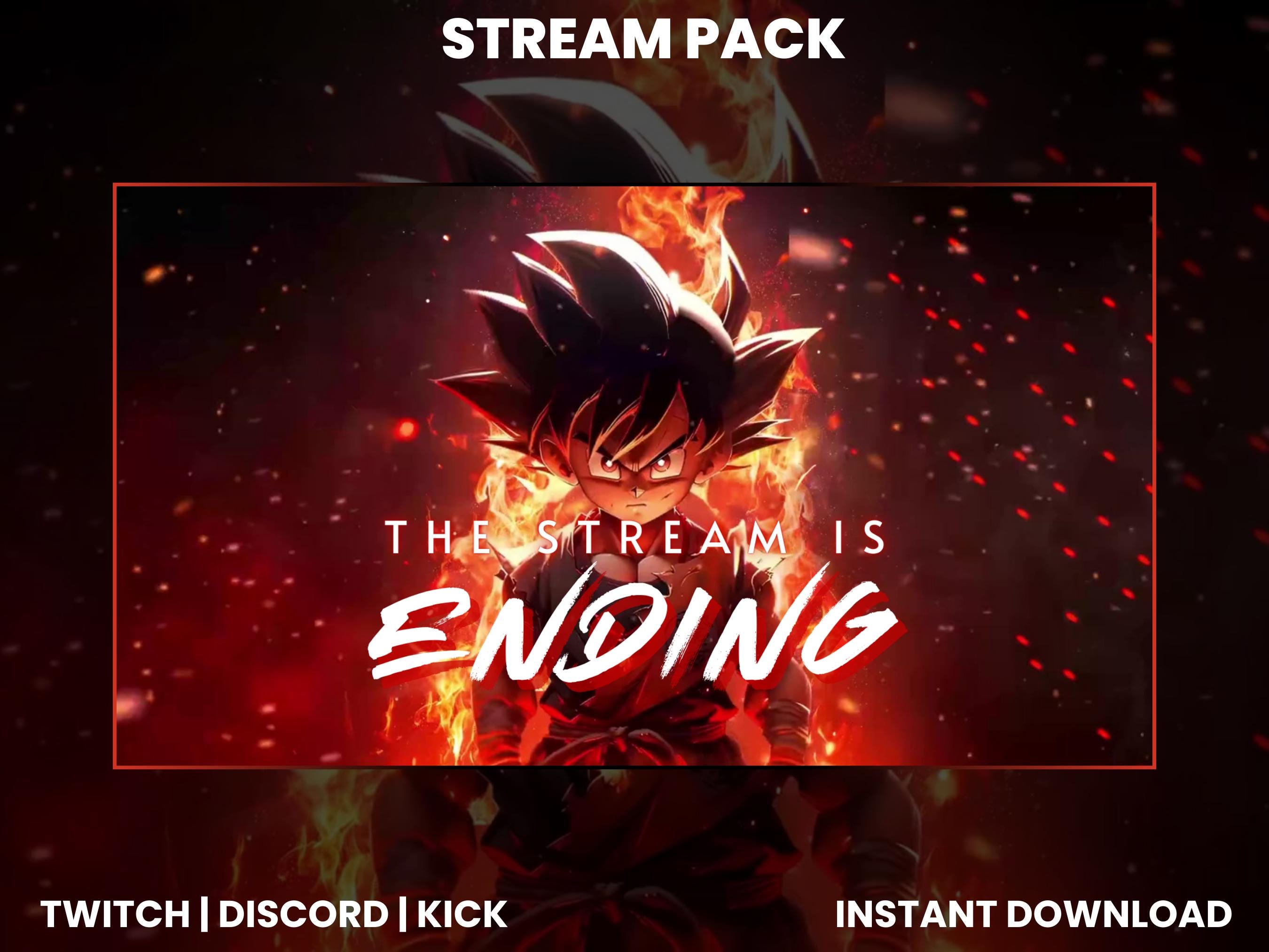 Kid Fire Anime Twitch Stream Pack | Obs Anime Twitch Screen Overlay ...