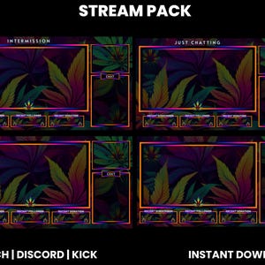 Chronic | Weed | 420| Webcam Overlay| Twitch Alerts |twitch Panels ...