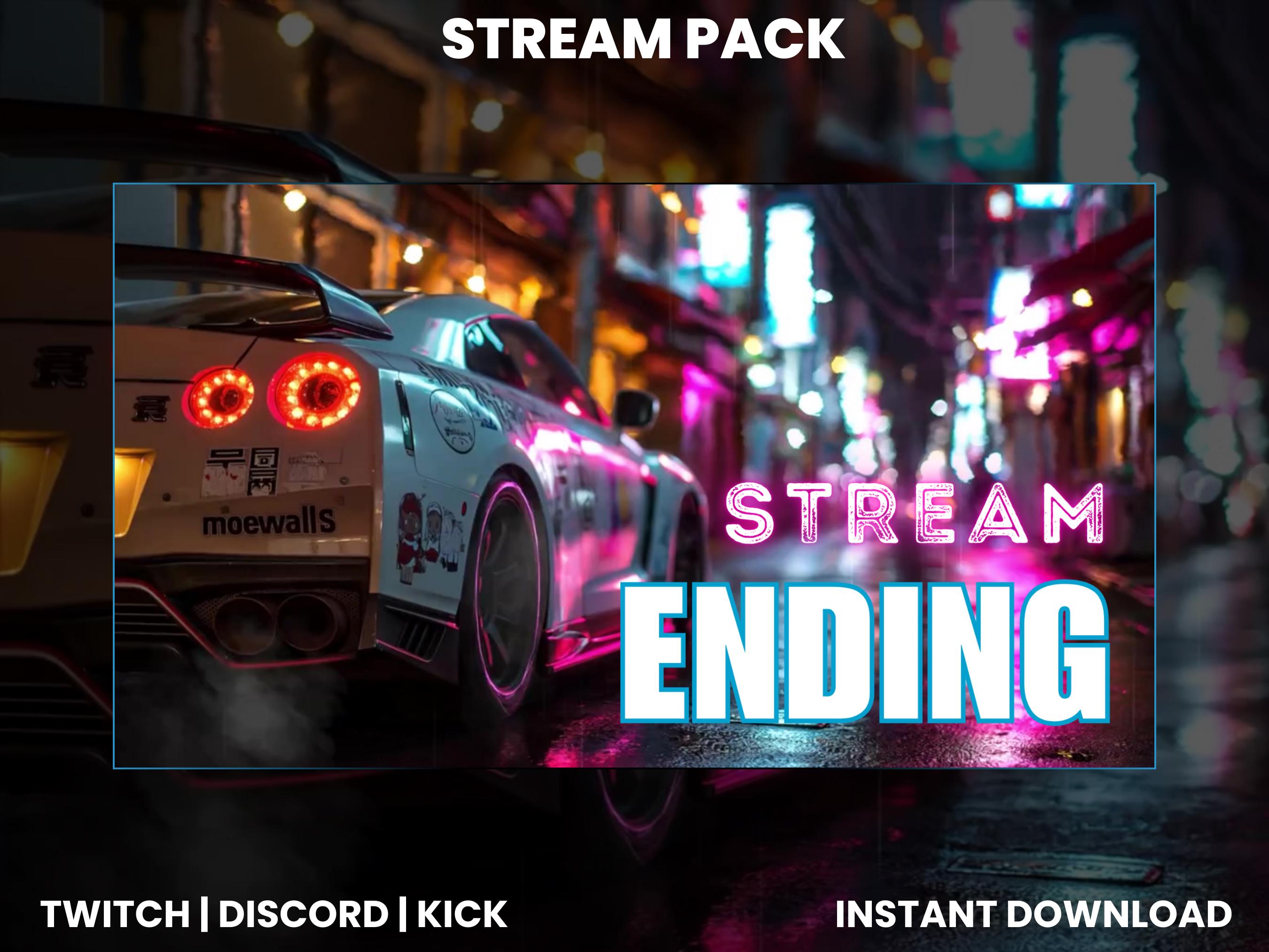 Car Themed Stream Pack | Car Overlays | Stream Pack | Animated Screens ...