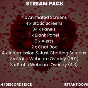 Valentines Twitch Stream Pack| Love | Cupid |stream Pack | Animated ...