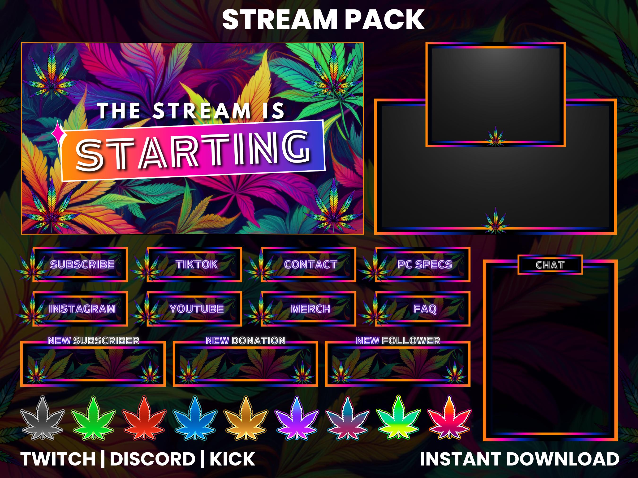 Chronic | Weed | 420| Webcam Overlay| Twitch Alerts |twitch Panels ...