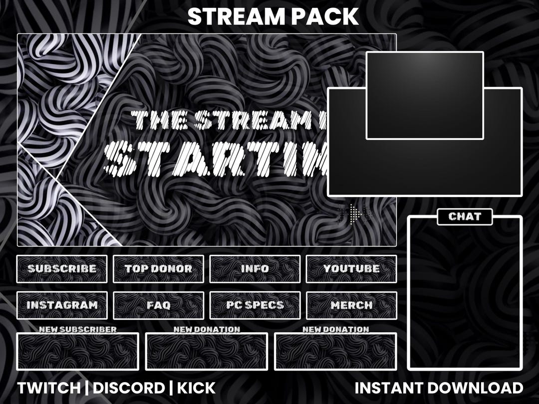 Pattern Stream Pack | Unique Patterns |twitch Stream Pack | Twitch ...