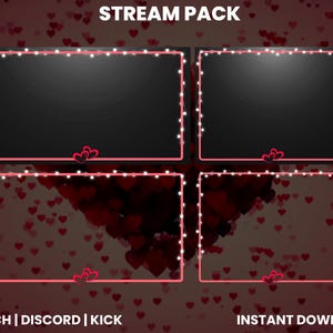 Valentines Twitch Stream Pack| Love | Cupid |stream Pack | Animated ...
