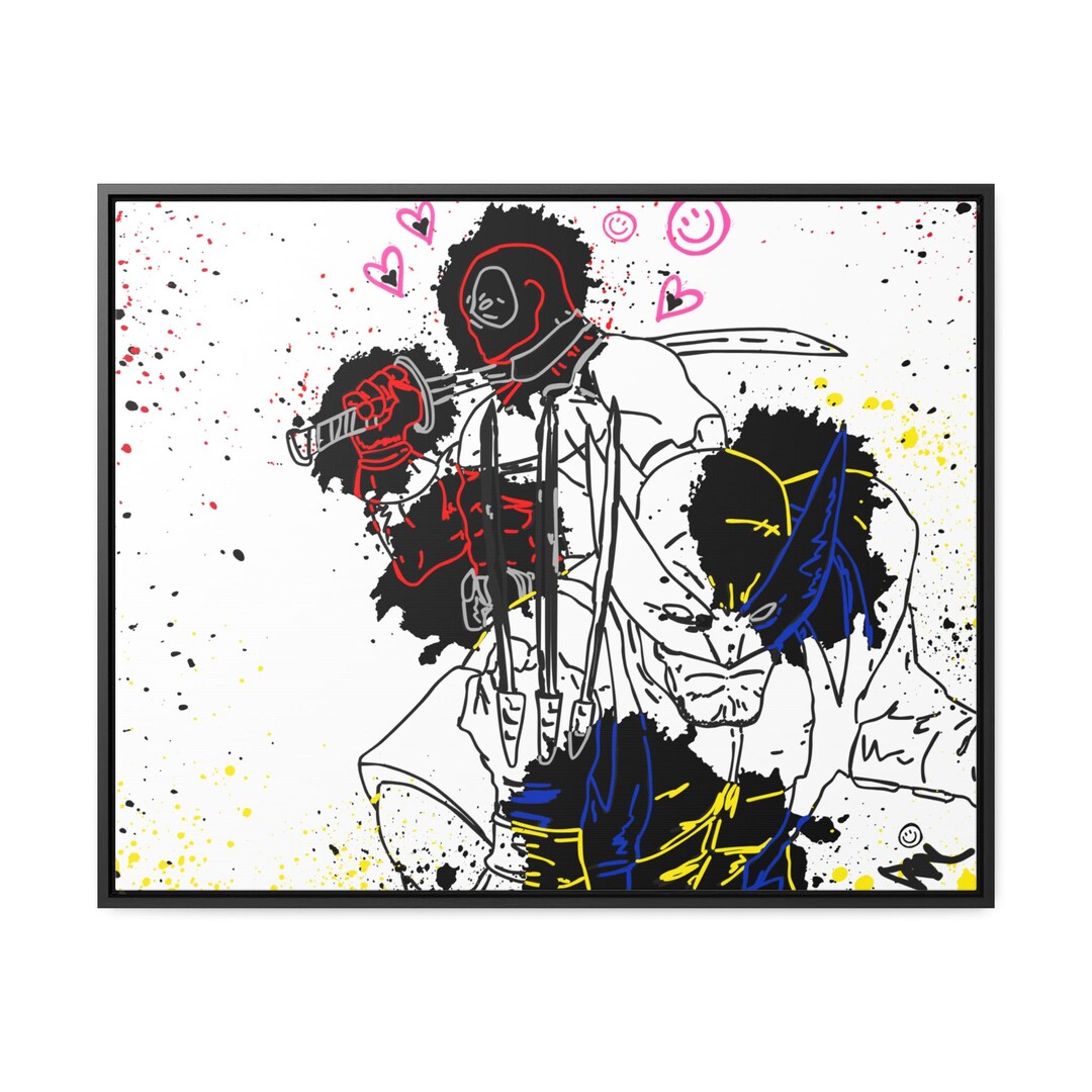 Deadpool and Wolverine Graffiti Art - Etsy