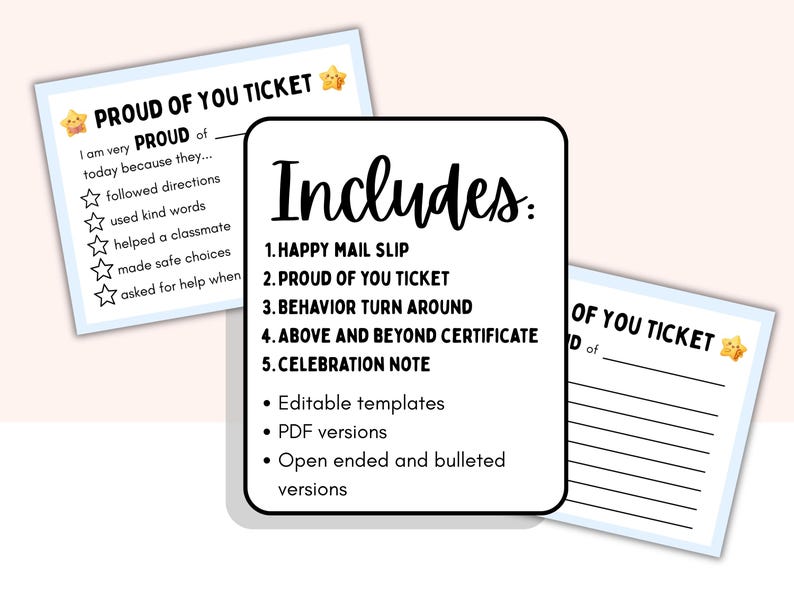 Behavior Notes Home for Positive Communication | Elementary | Editable ...