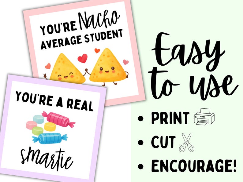 Student Motivation Cards | Encouragement Notes for Testing (digital ...