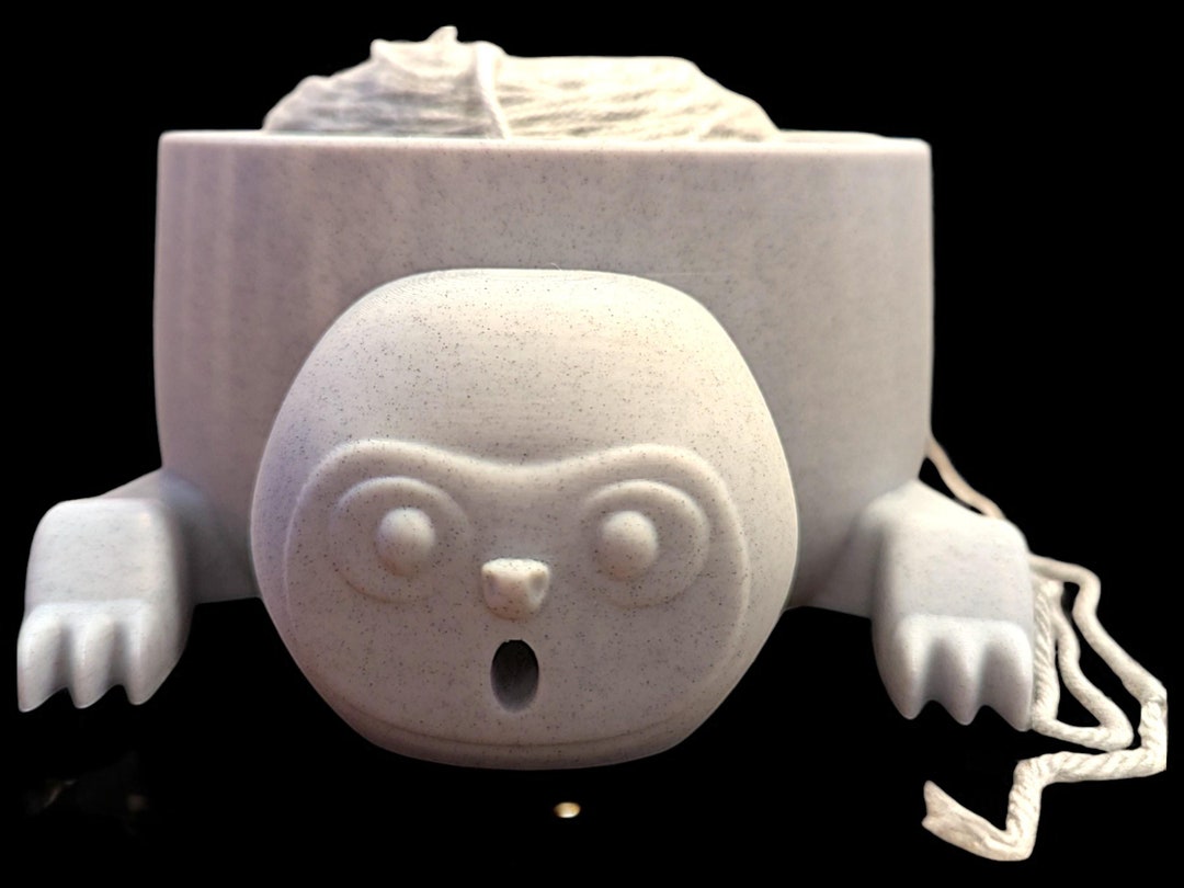 Whimsical Animal Yarn Bowl for Knitting Enthusiasts, 3D Printed Sloth ...