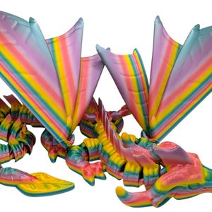 3D Printed Leafwing Dragon Created by the Dragons Den, Articulated ...