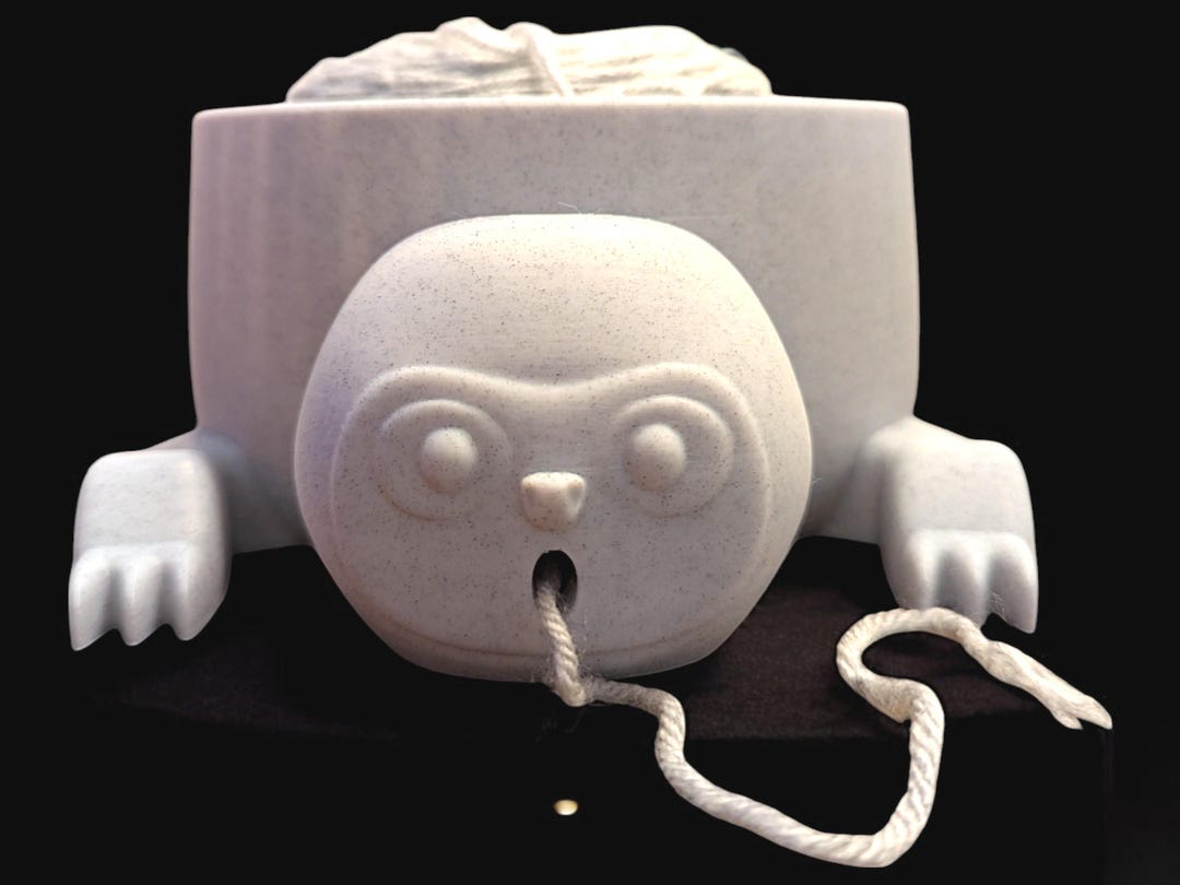 3D Printed Sloth Yarn Bowl: Whimsical Knitting Bowl - Etsy