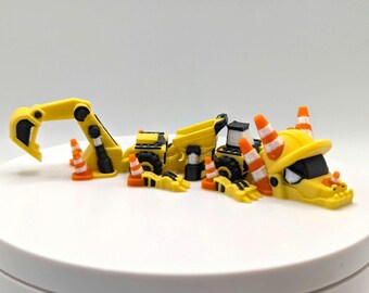 Small Construction Dragon (3d Printed) - Etsy