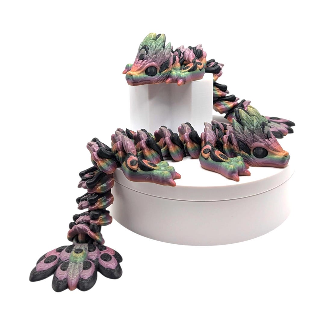 Articulating Hera Dragon Trio, Dragon, Baby and Hatchling 3D Printed ...