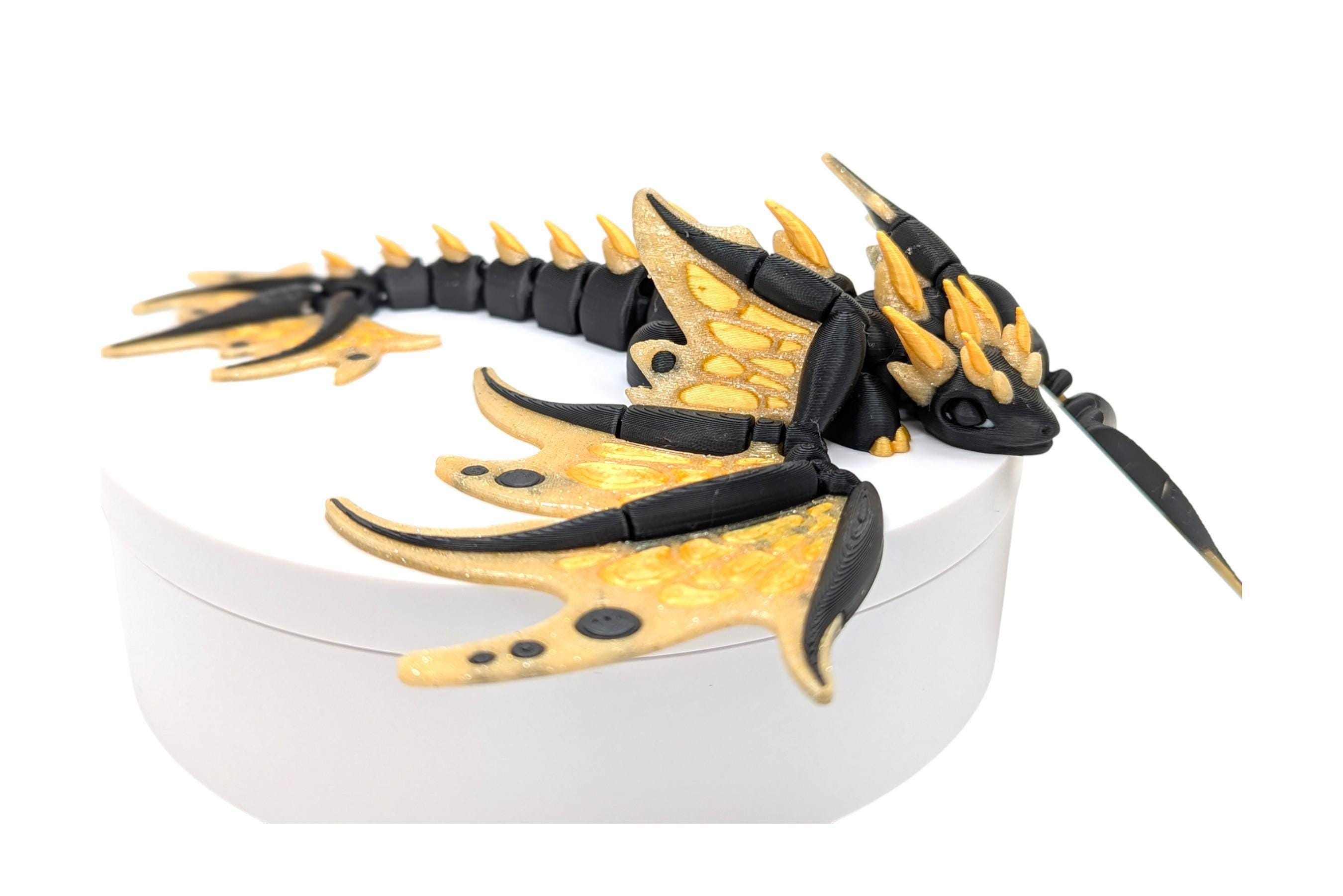 3D Printed Monarch Dragon With Articulating Wings - Etsy